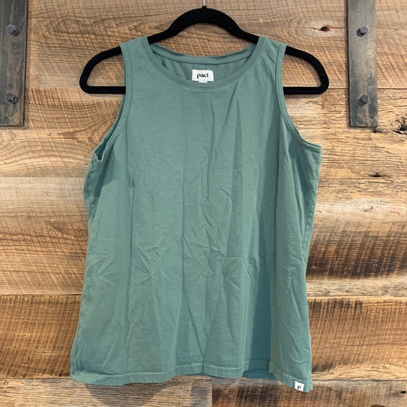 Pact | Tops | Euc Pact Organic Cotton Tank Top Sage Green Large | Poshmark